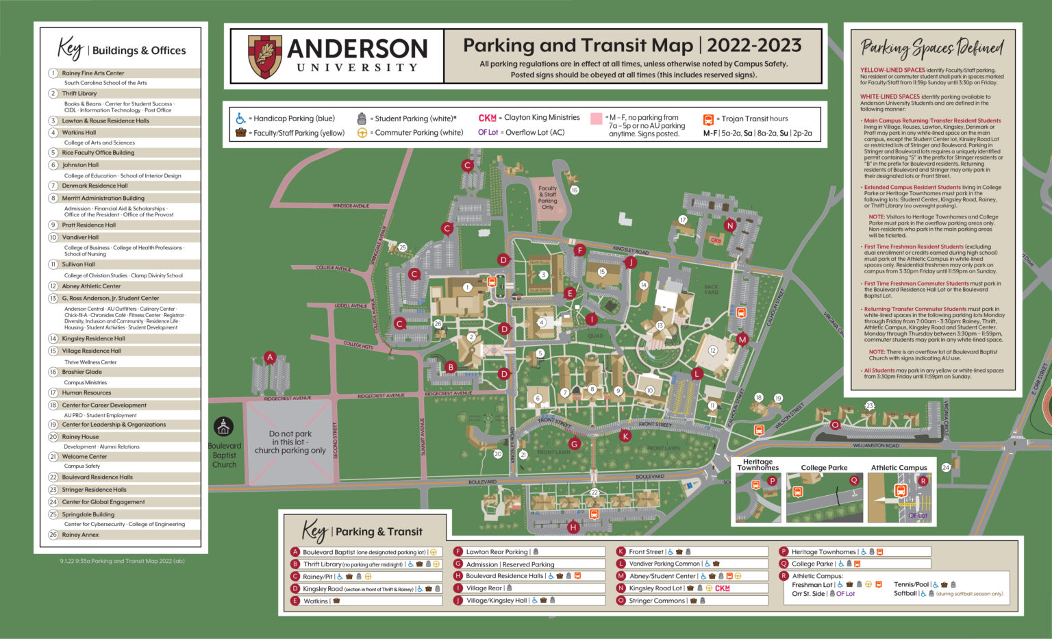 Campus Maps - Anderson University